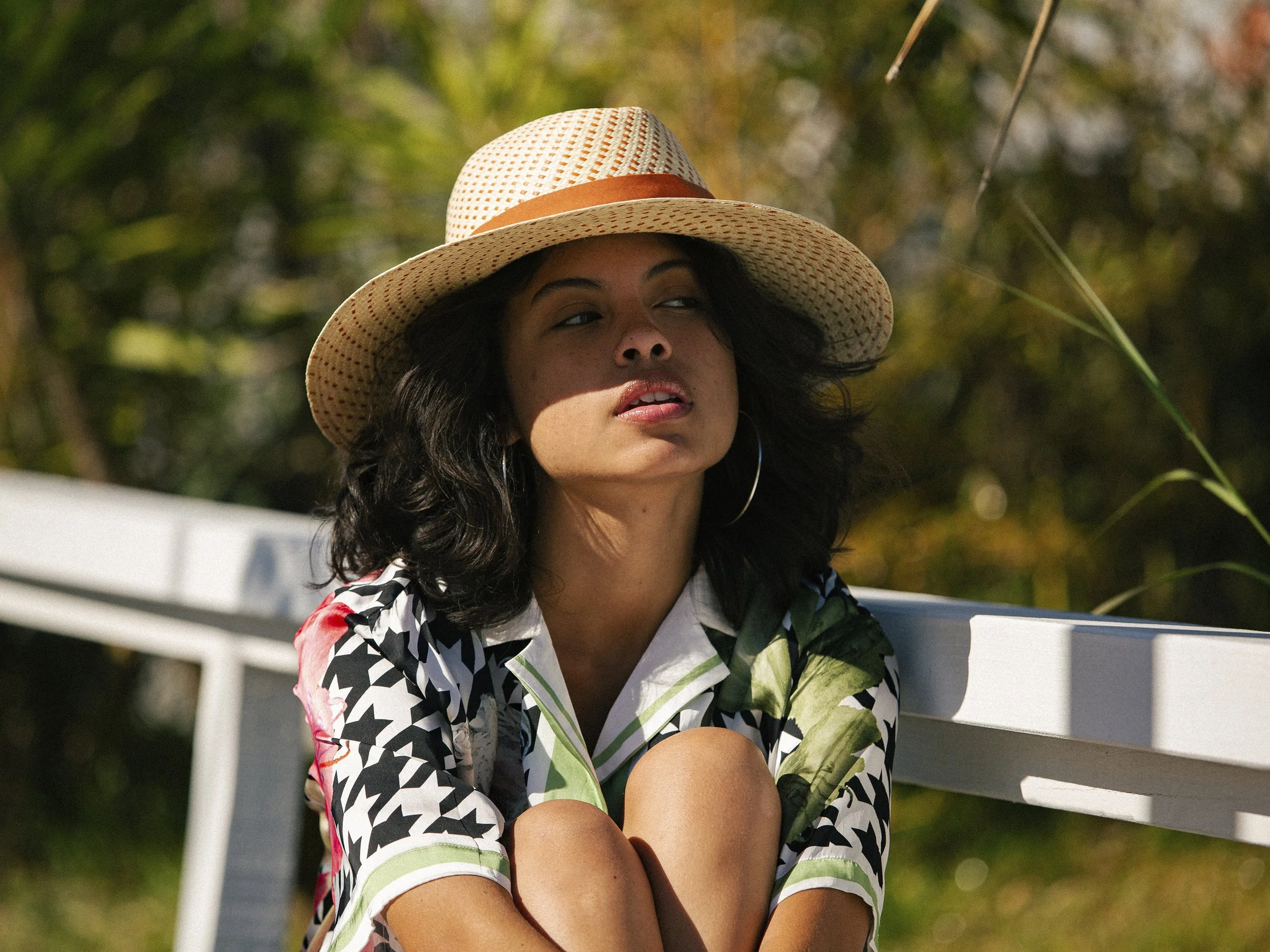 Inti - Wide Brim Designer Straw Hat — Elegancia Tropical Hats