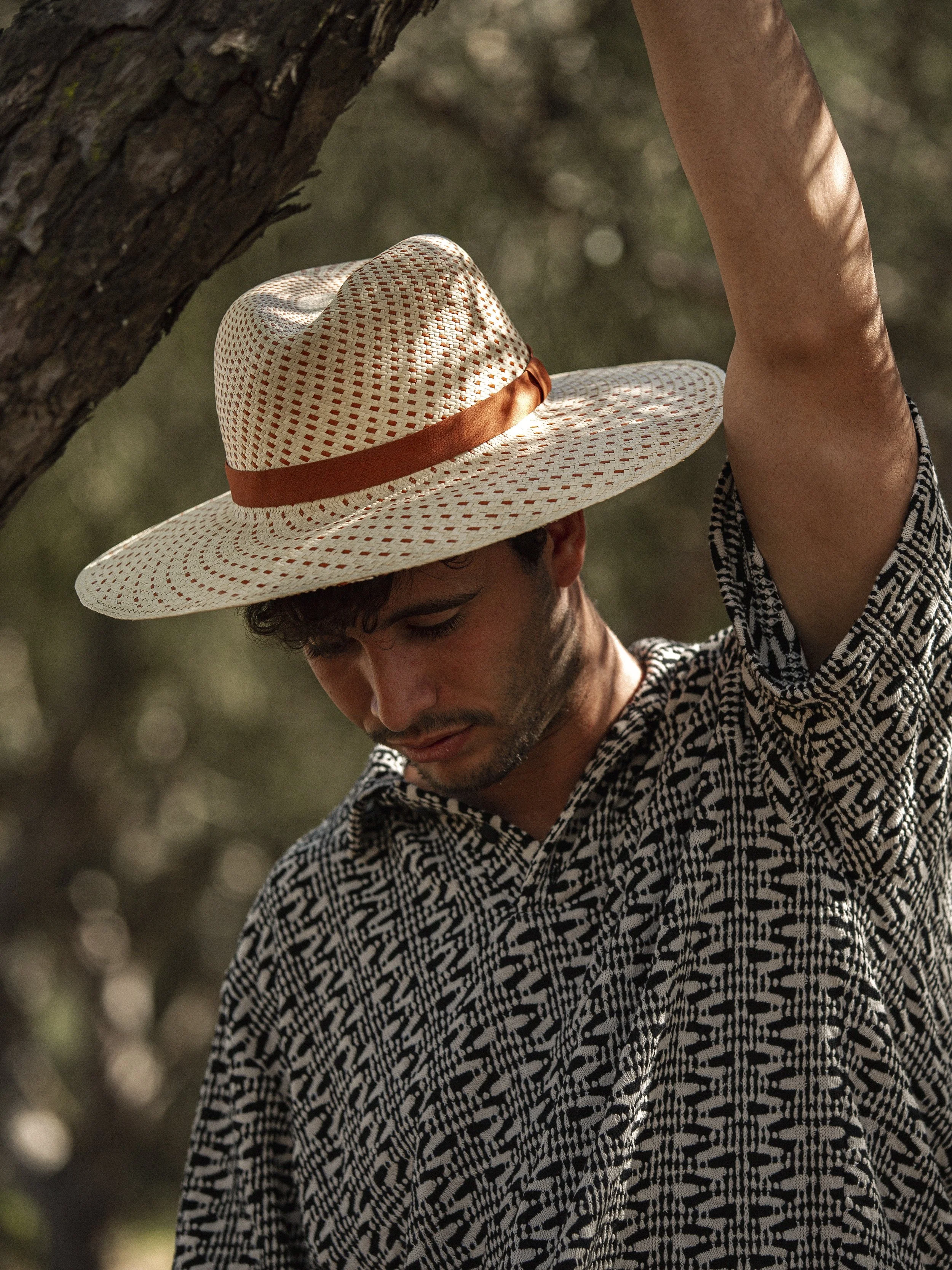 Inti - Wide Brim Designer Straw Hat — Elegancia Tropical Hats