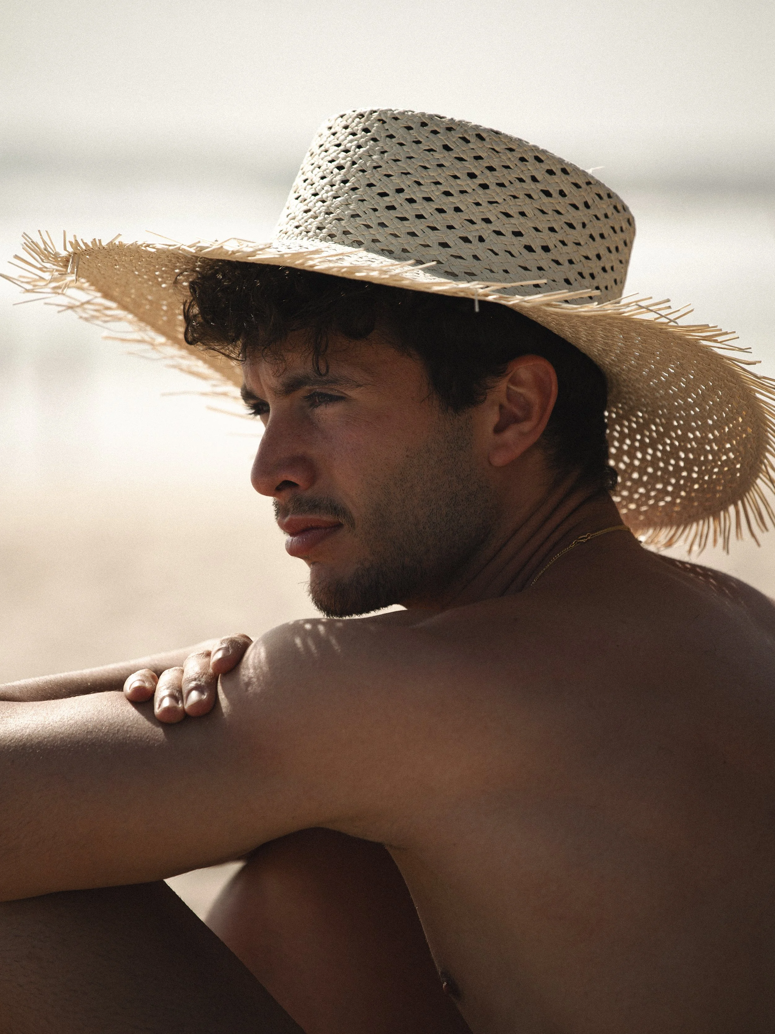 Inti - Wide Brim Designer Straw Hat — Elegancia Tropical Hats