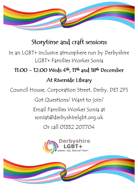 LGBT+ Storytime and crafts — Derbyshire LGBT+