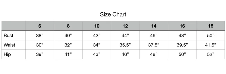 Size Chart — Refracted Auras