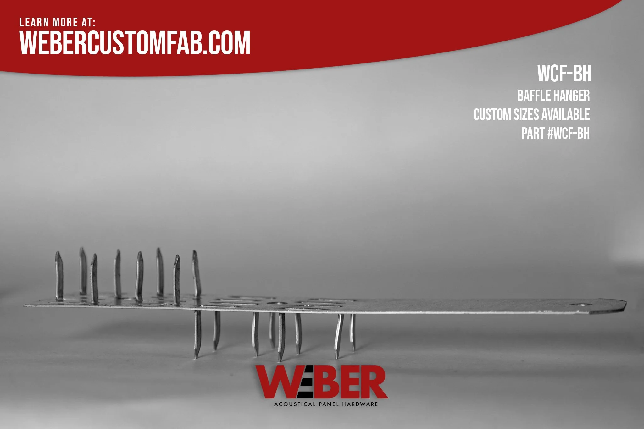 Acoustical Panel Hardware — Weber Custom Fab - Bruce, Wisconsin