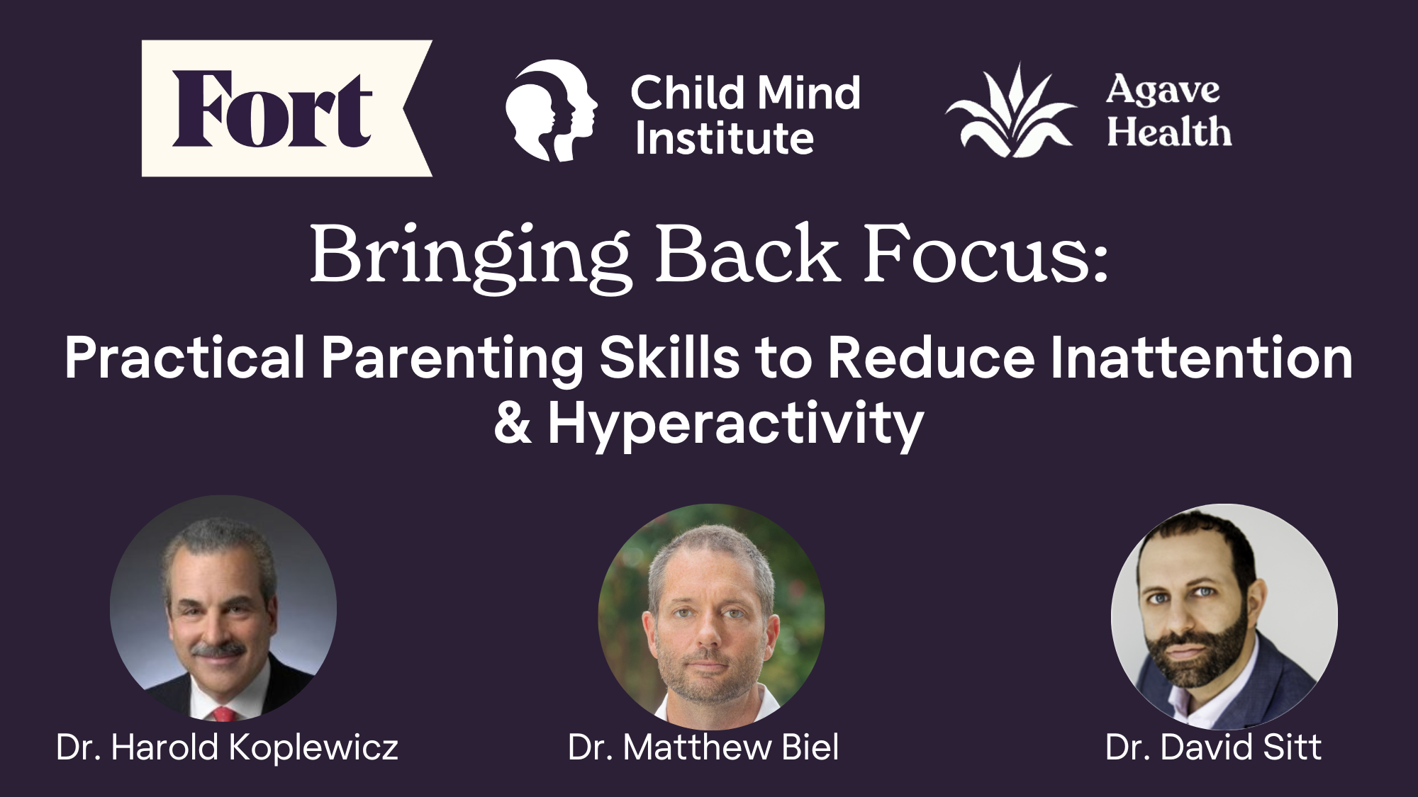 Webinars and education sessions — Fort Health: Virtual Mental Health ...