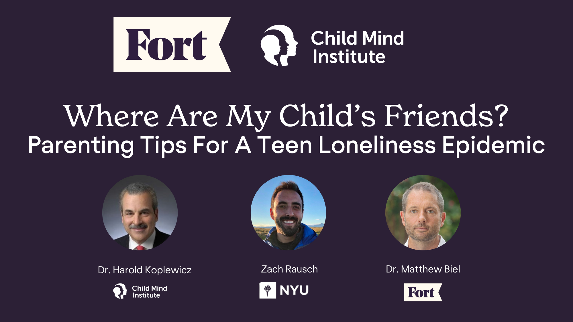 Webinars and education sessions — Fort Health: Virtual Mental Health ...