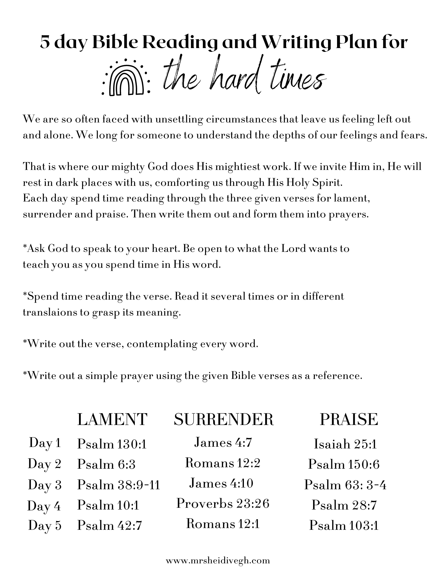 5 Day Scripture | Discover Inspiring Stories – Join Heidi Today ...