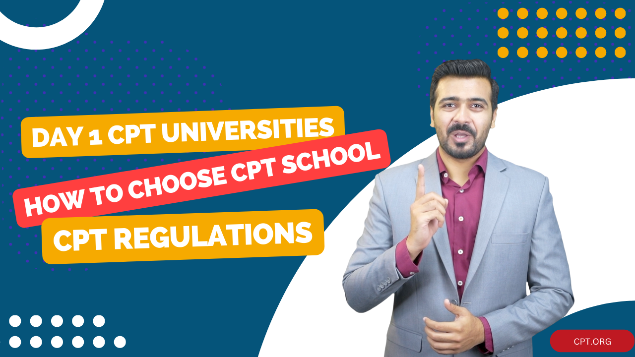 How to Choose Day 1 CPT Universities