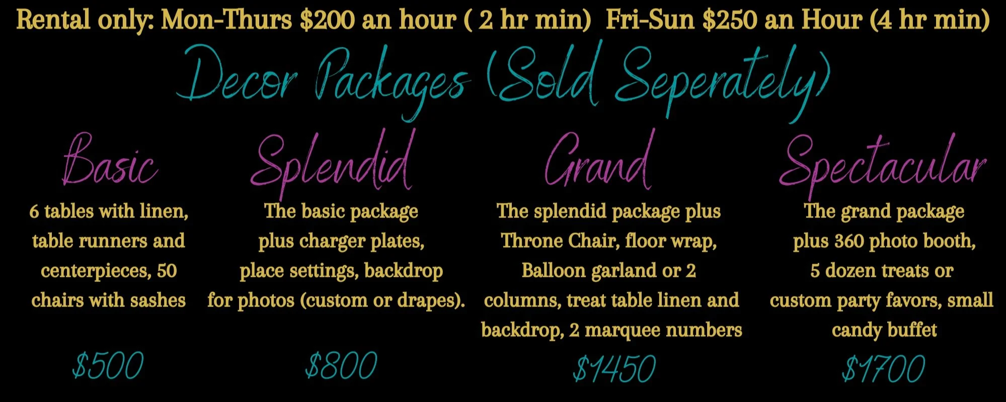 Packages — Something Spectacular