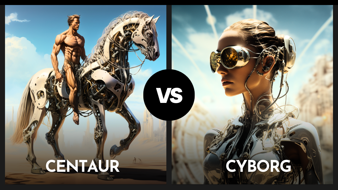 How to Pick the Right AI Strategy: Cyborg vs Centaur — Mind Map Nation