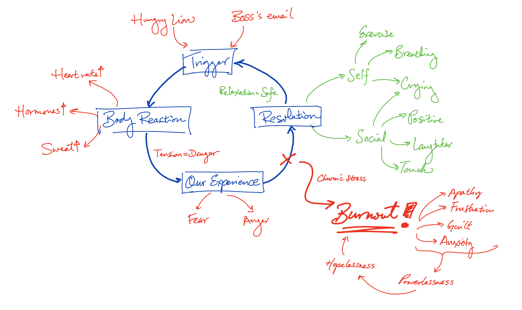 Escaping The Burnout Cycle — Mind Map Nation
