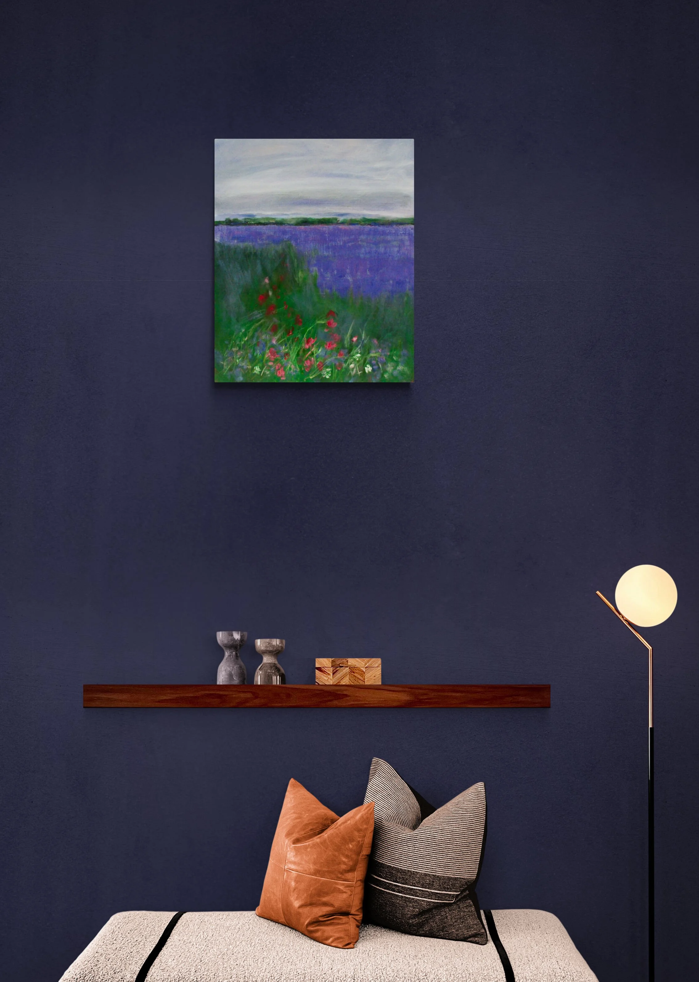 Lavender Fields and Wild Flowers - Helena Butler - (medium artwork ...