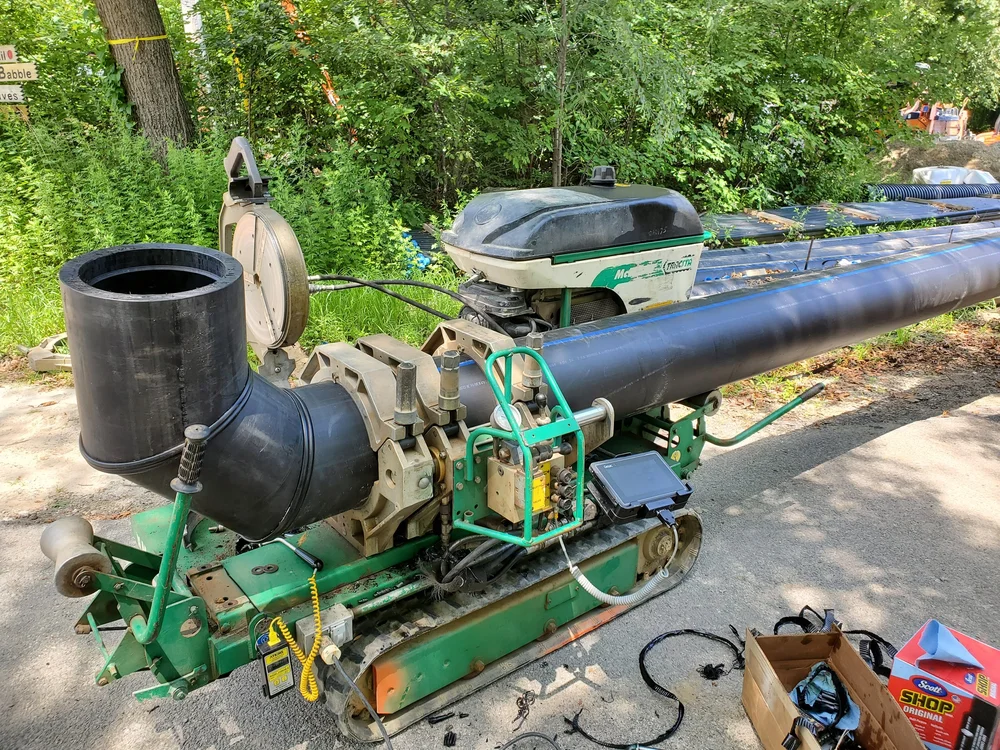 HDPE Pipe Fusion — JP Nilsen Excavating