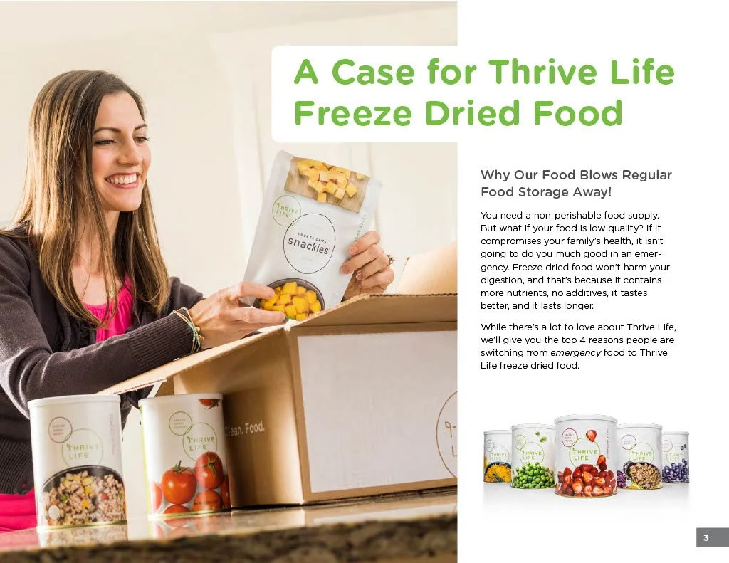 Thrive Premium Freeze Dried Foods | Best freeze dried food in the world | 25-year shelf life.