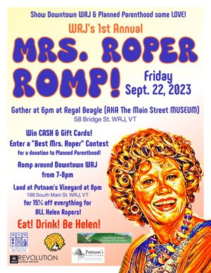 LET’S PARTY: WRJ's 1st Annual Mrs. Roper Romp — vine/yard