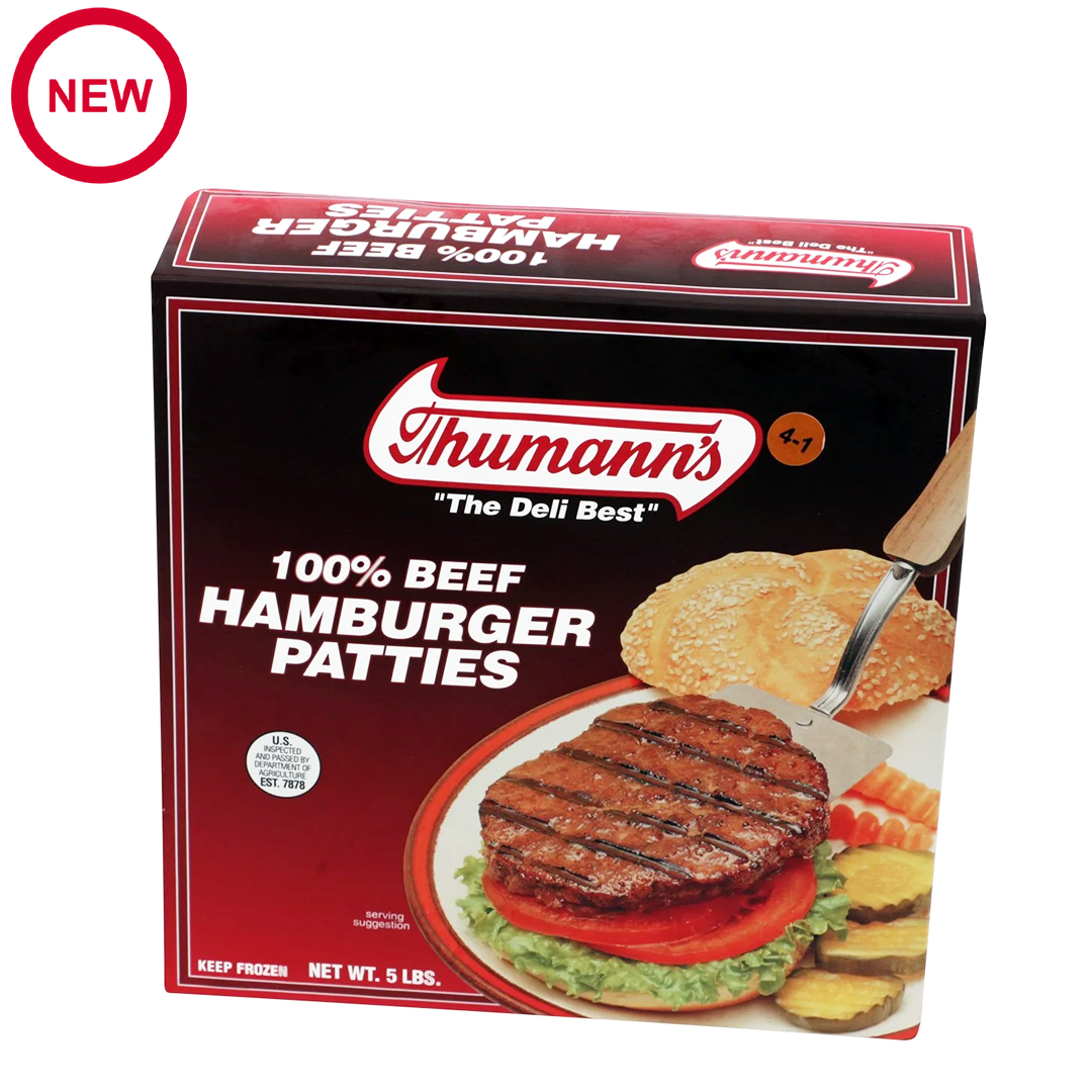 Thumann's 100% Beef Hamburger Patties (5 lbs.) — Thumann's Deli Best