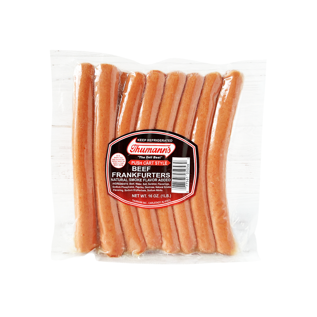 Thumann's Pushcart All Beef - Skinless (1 lb.) (5056) — Thumann's Deli Best