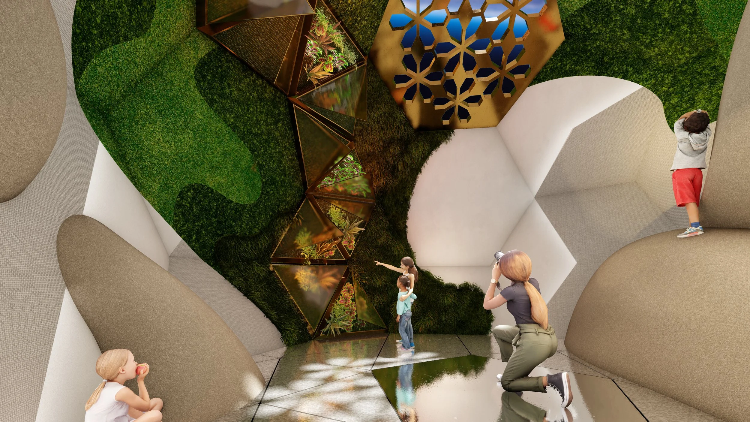 Human Scale Space Habitat Design: TESSERAE Pavilion — Aurelia Institute