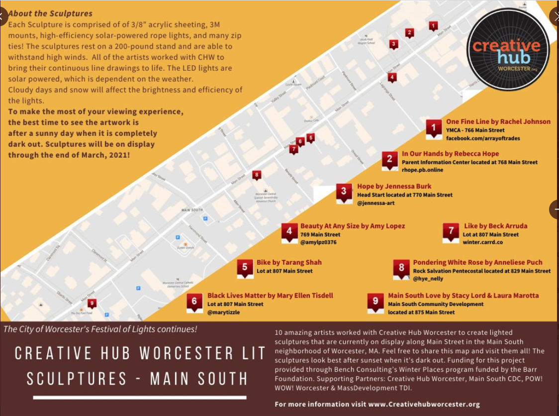 Main South Worcester Ma Map Antique Worcester South, Massachusetts