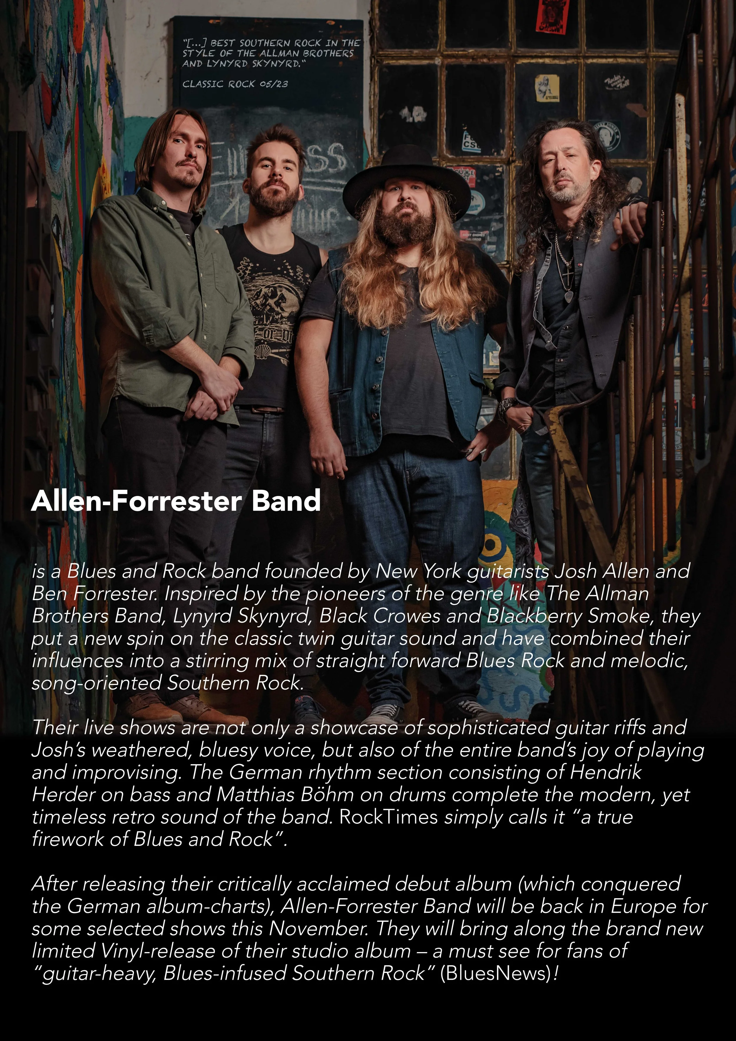 About — Allen-Forrester Band