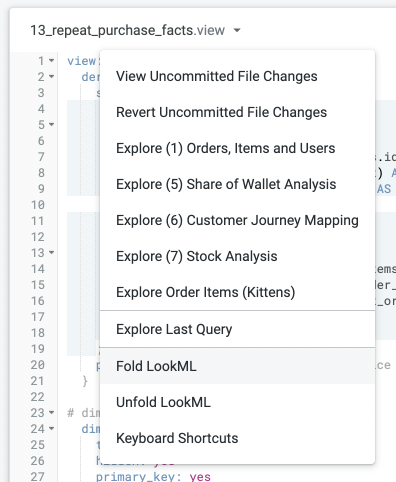 Custom Code Folding — scdata: your Looker experts