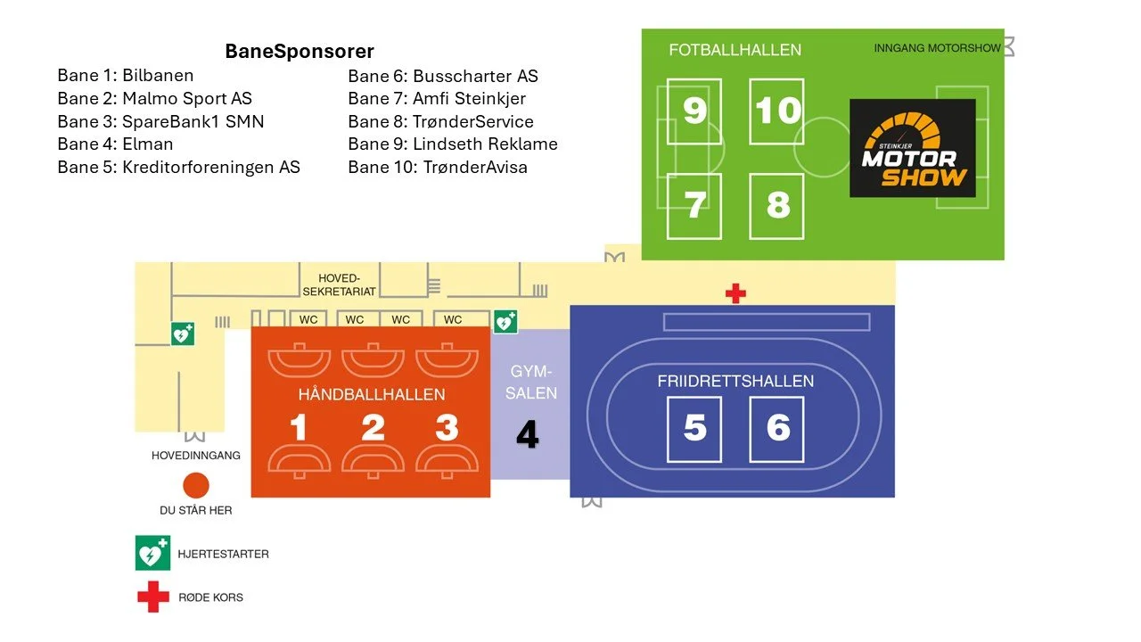 Banekart — SpareBank 1 Cup Steinkjer
