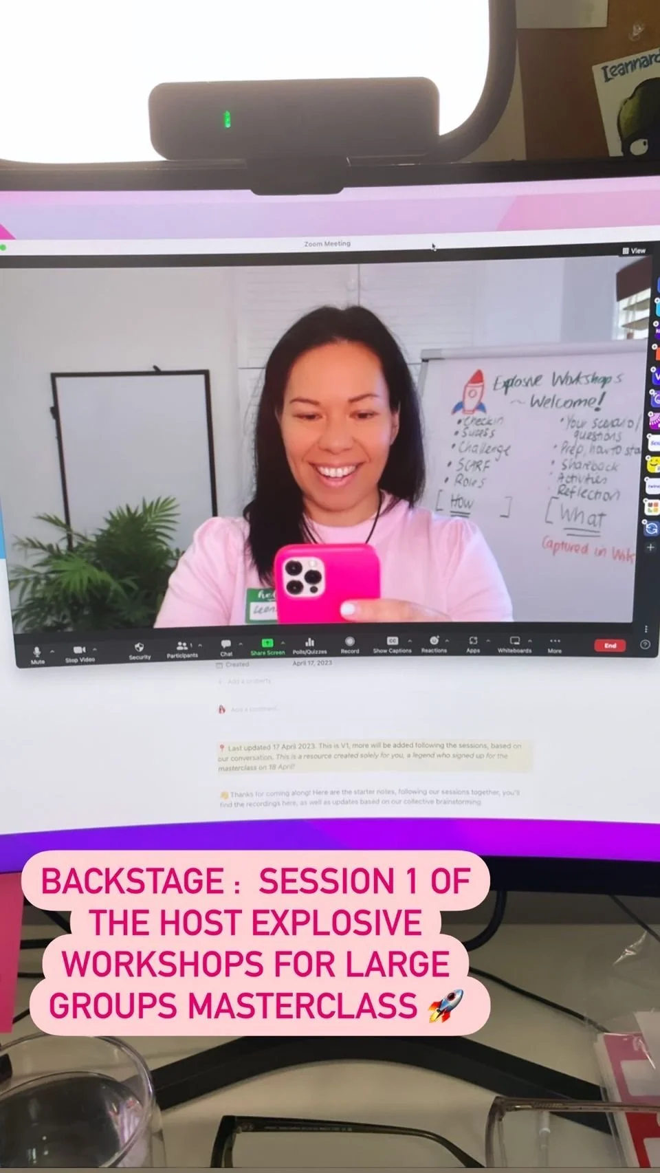 Behind the scenes — Leanne Hughes