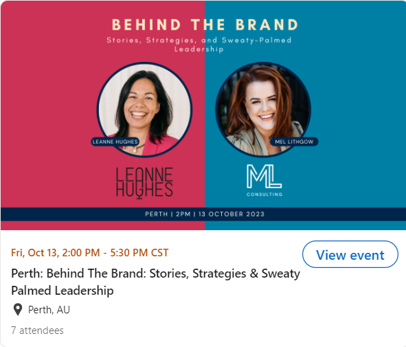 "I only run my own events on rooftops these days..." — Leanne Hughes