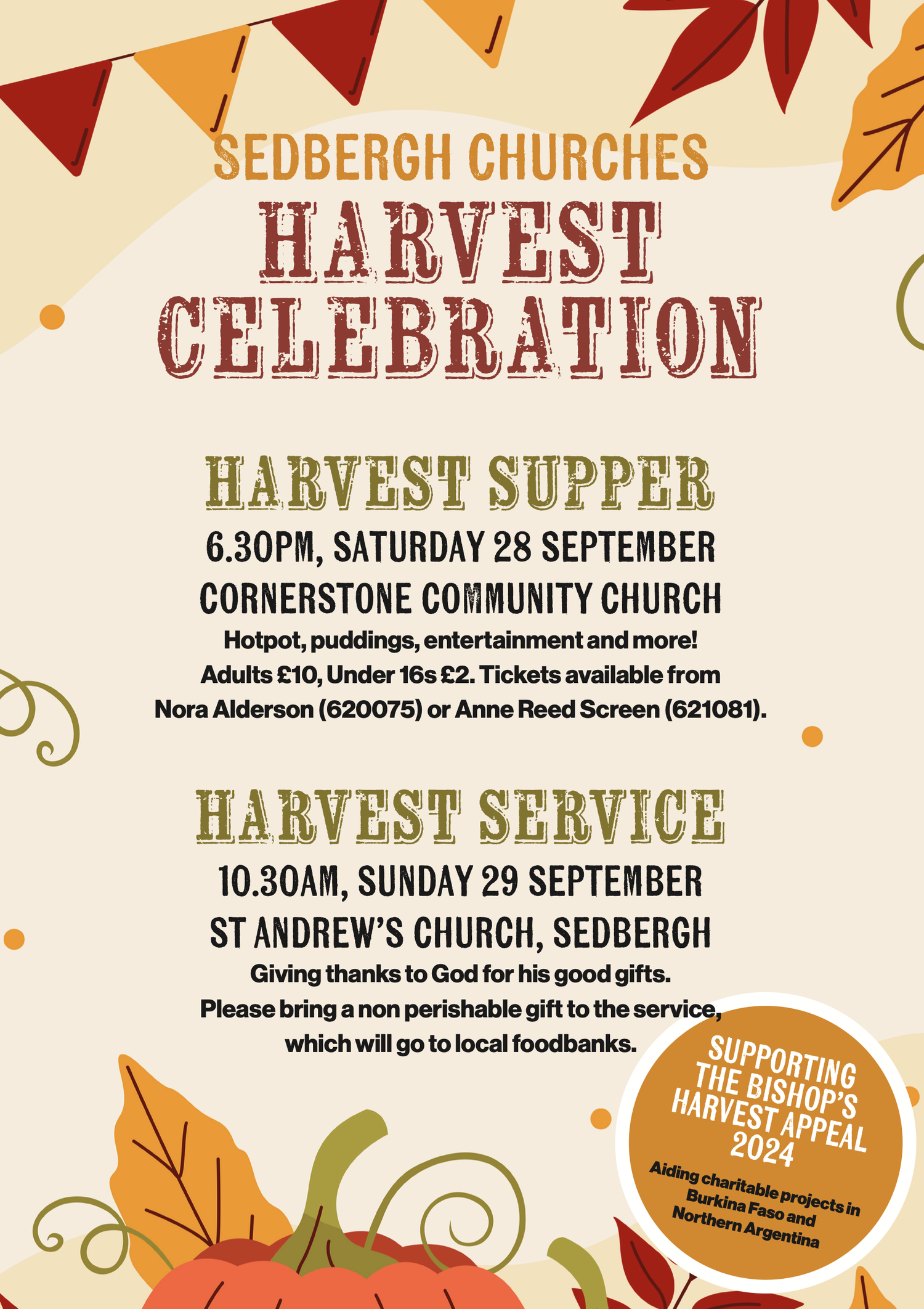 Sedbergh Harvest Celebrations — WDMC Western Dales Mission Community