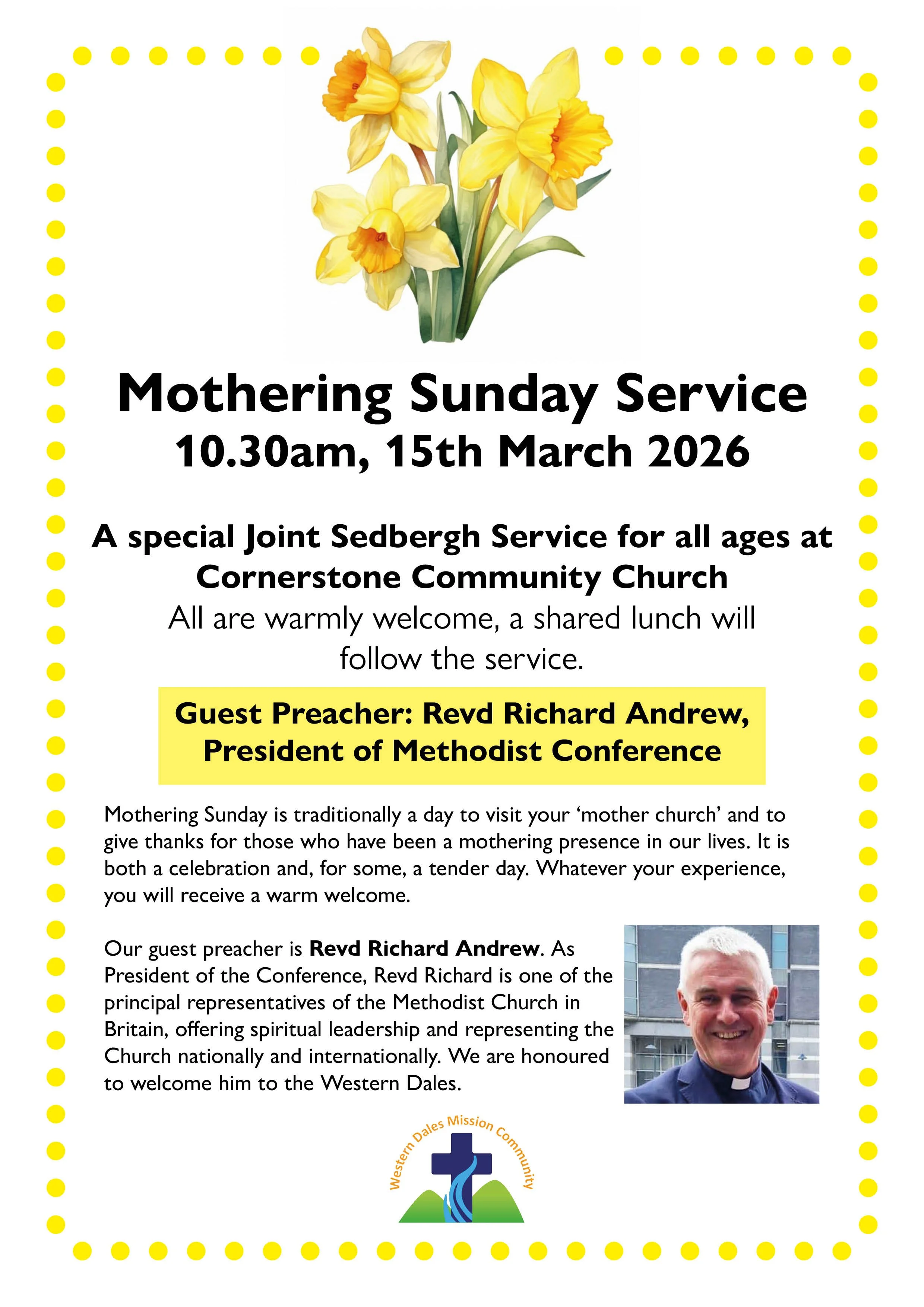 Mothering Sunday Service with Guest Preacher Revd Richard Andrews ...