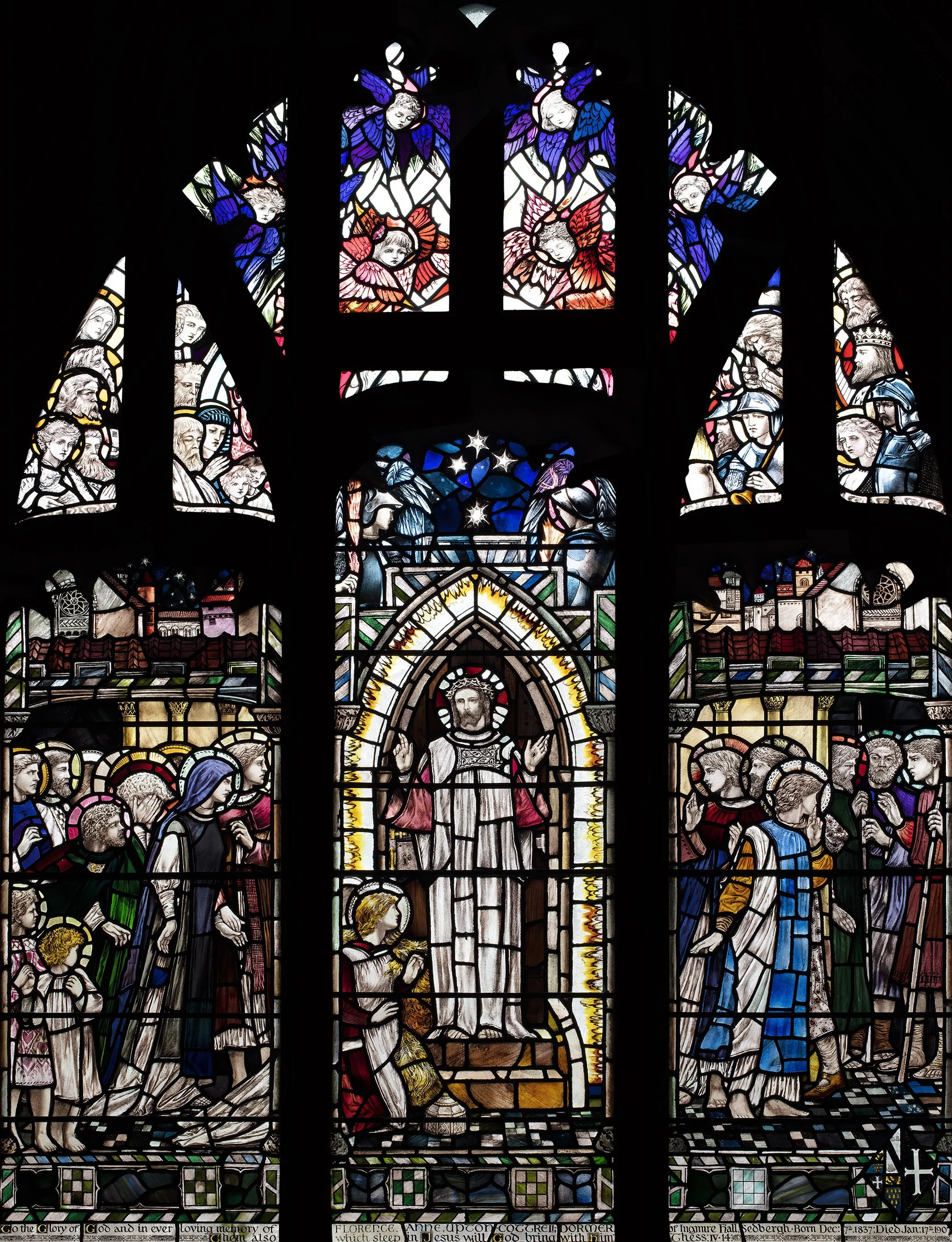 1907 East Window by Christopher Whall in All Saints’, Killington ...