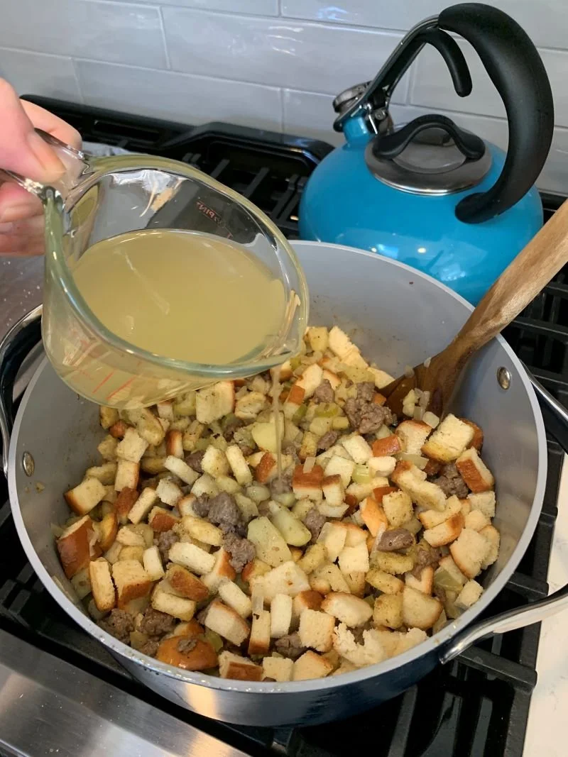 Homemade Stuffing Recipe with Sausage and Crispy Sage — I'll Have Coffee