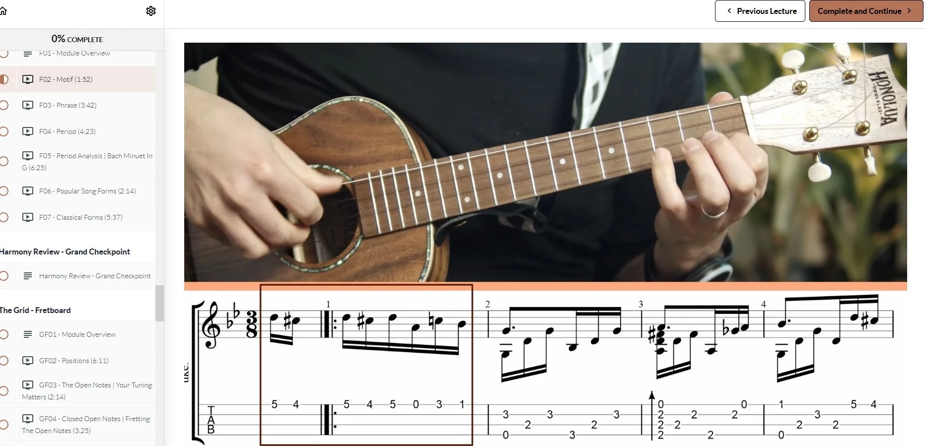 Ukulele Fretboard Harmony