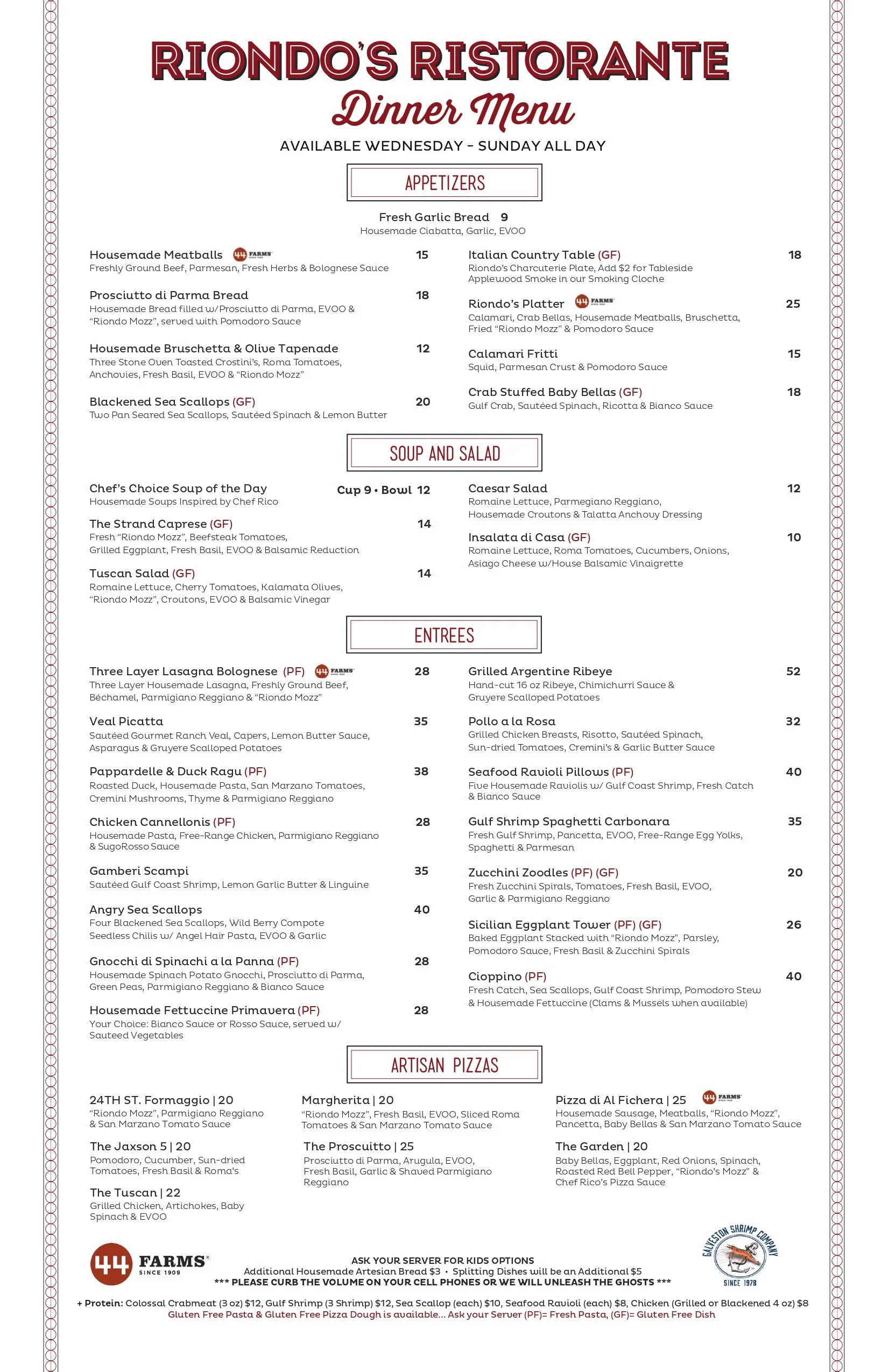 Riondo's Ristorante