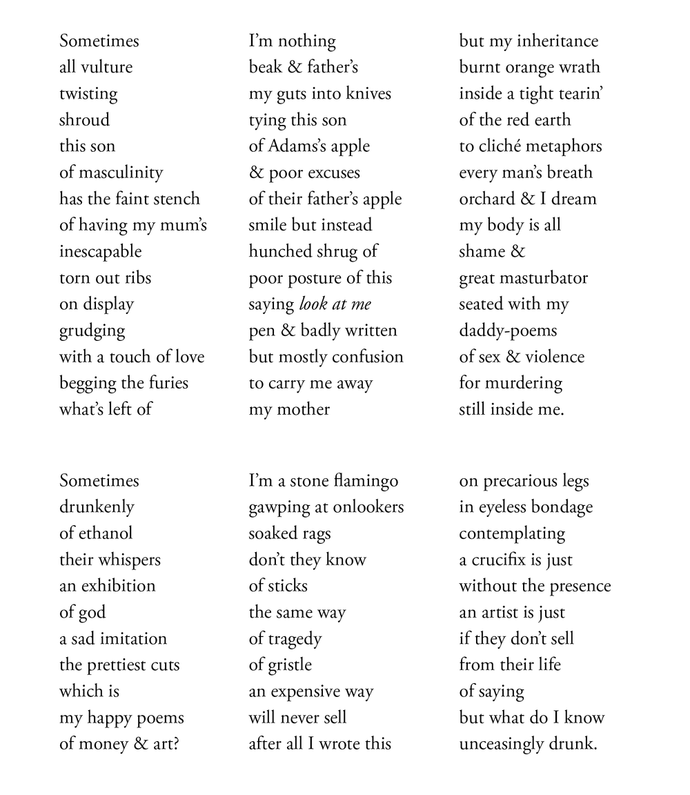Addison Williams, Self-Portrait as a poem edited by Francis Bacon ...