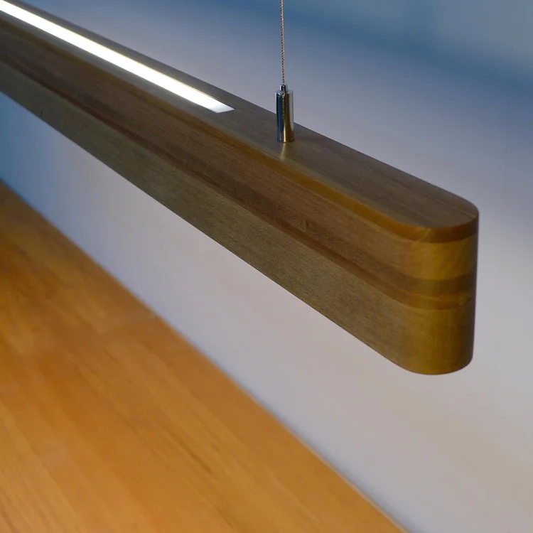 Strata. Handcrafted timber kitchen island pendant light. — Cast lighting