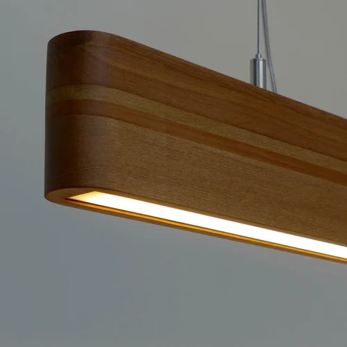 Strata. Handcrafted timber kitchen island pendant light. — Cast lighting