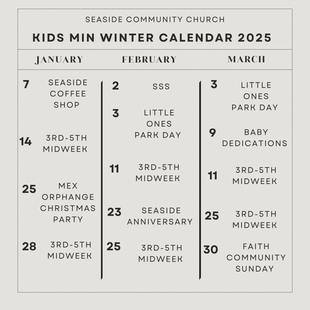The Camp Kinder-5th grade — Seaside Community Church
