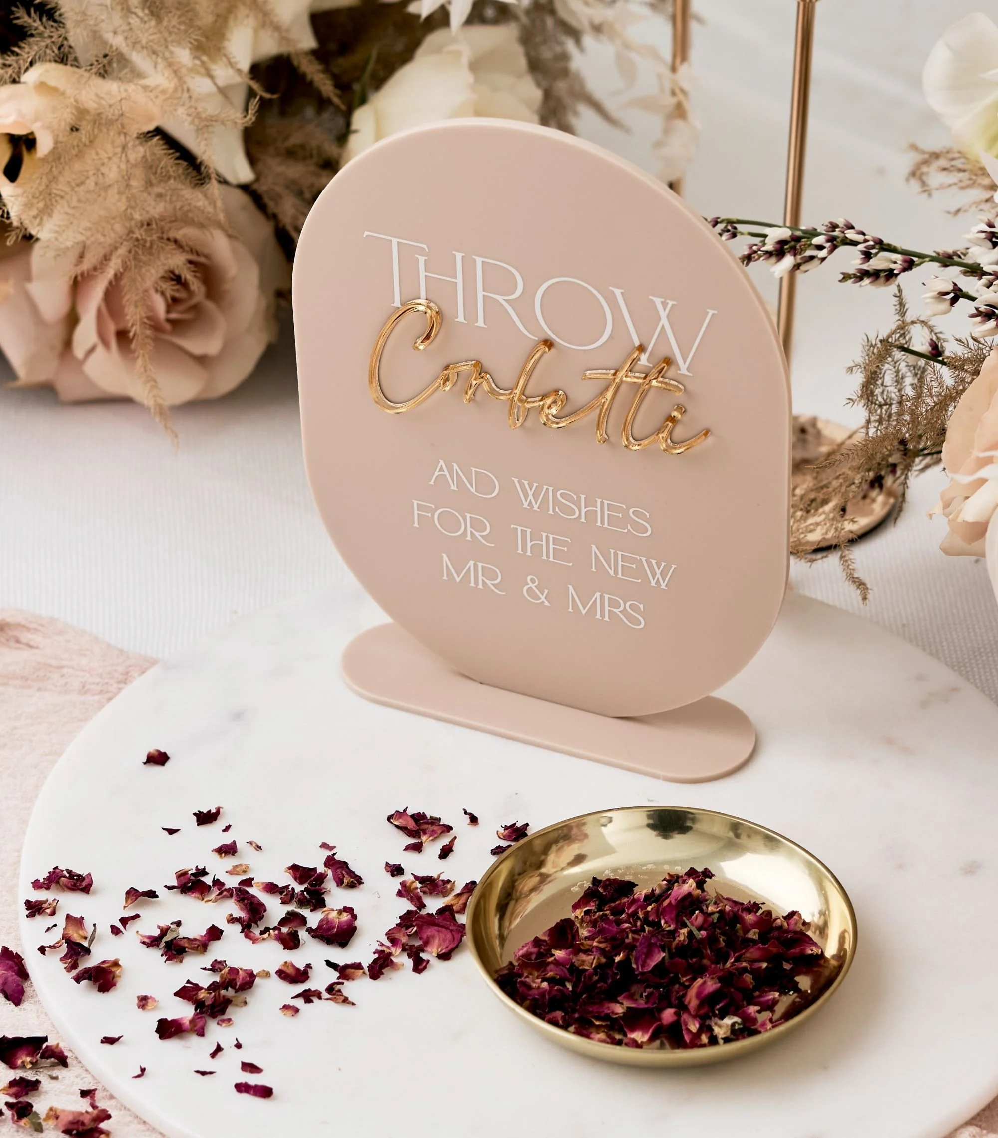 A5 Confetti Sign — Rose Signage Co.