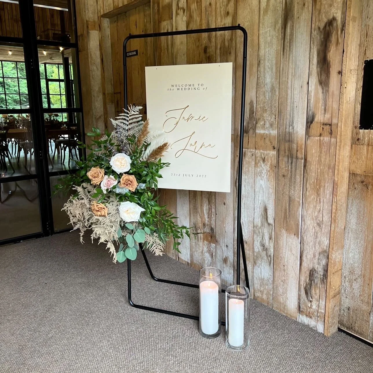 Wedding Welcome Sign - Rectangle — Rose Signage Co.