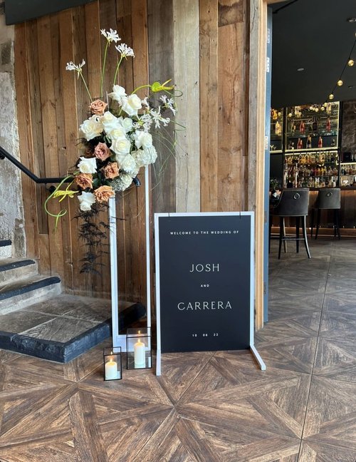 A4 Custom Bar Sign - Coloured drink art — Rose Signage Co.