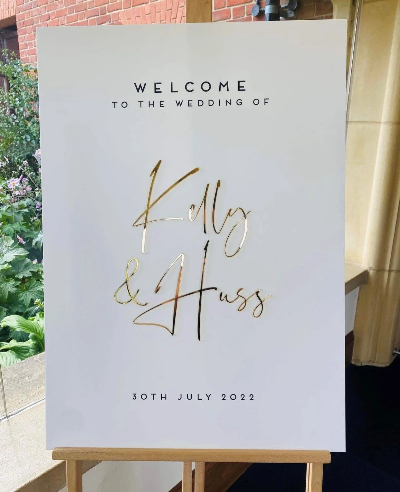 Wedding Welcome Sign - Rectangle — Rose Signage Co.