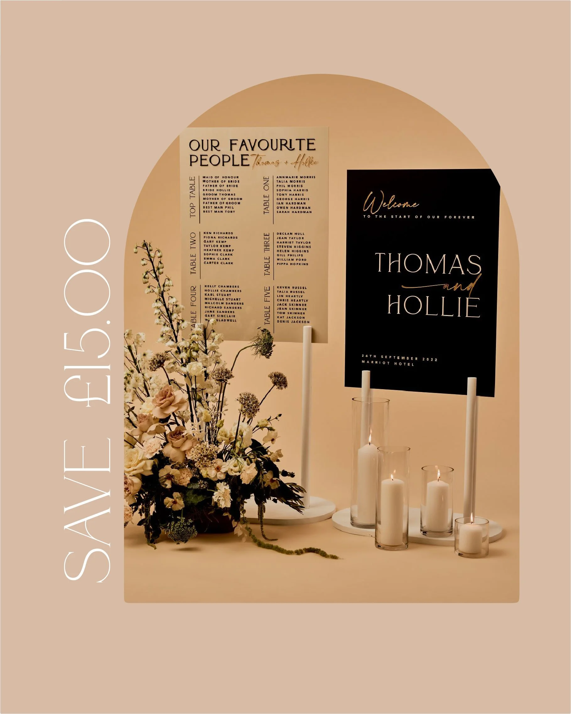 Seating plan + Welcome sign Bundle — Rose Signage Co.