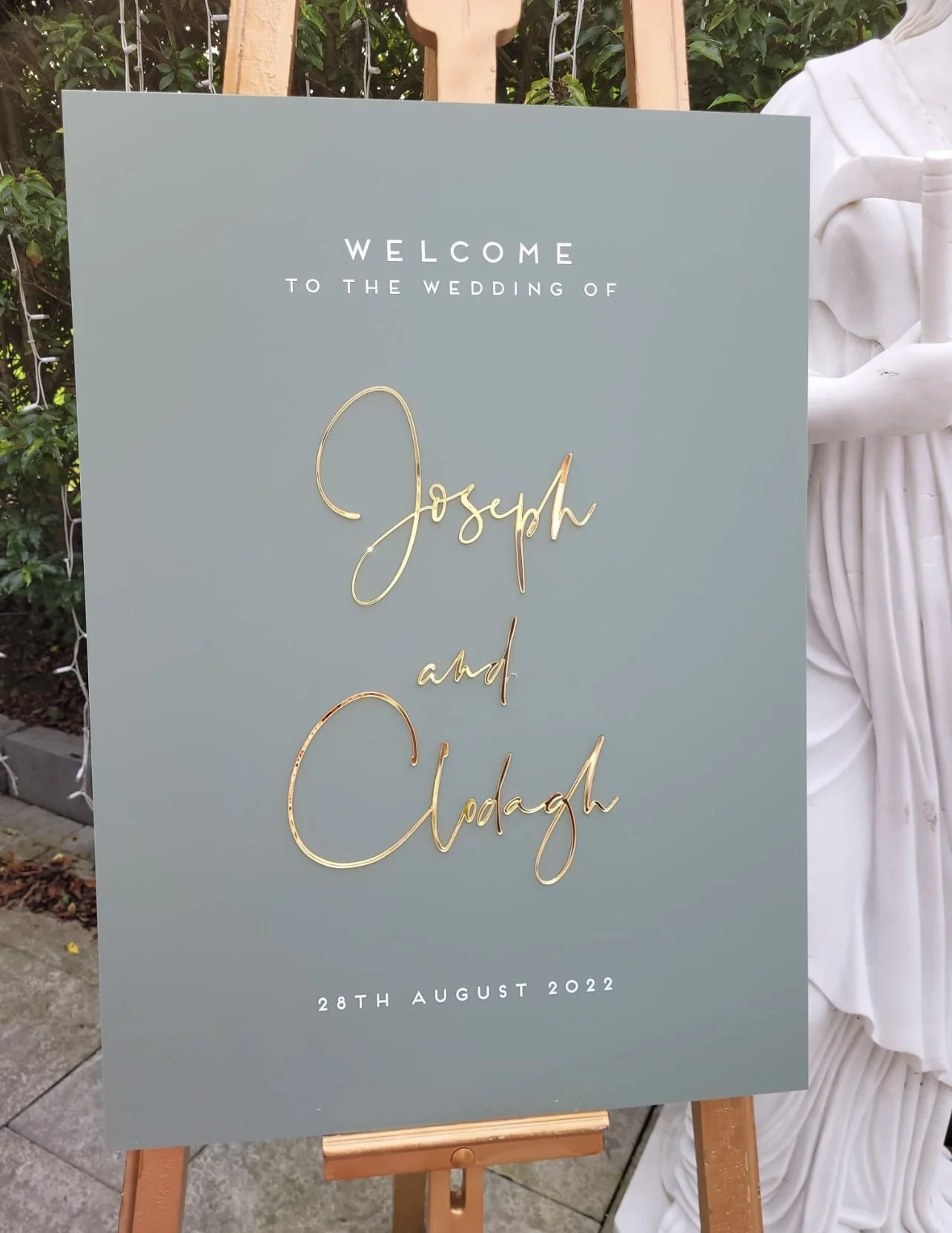 Wedding Welcome Sign - Rectangle — Rose Signage Co.
