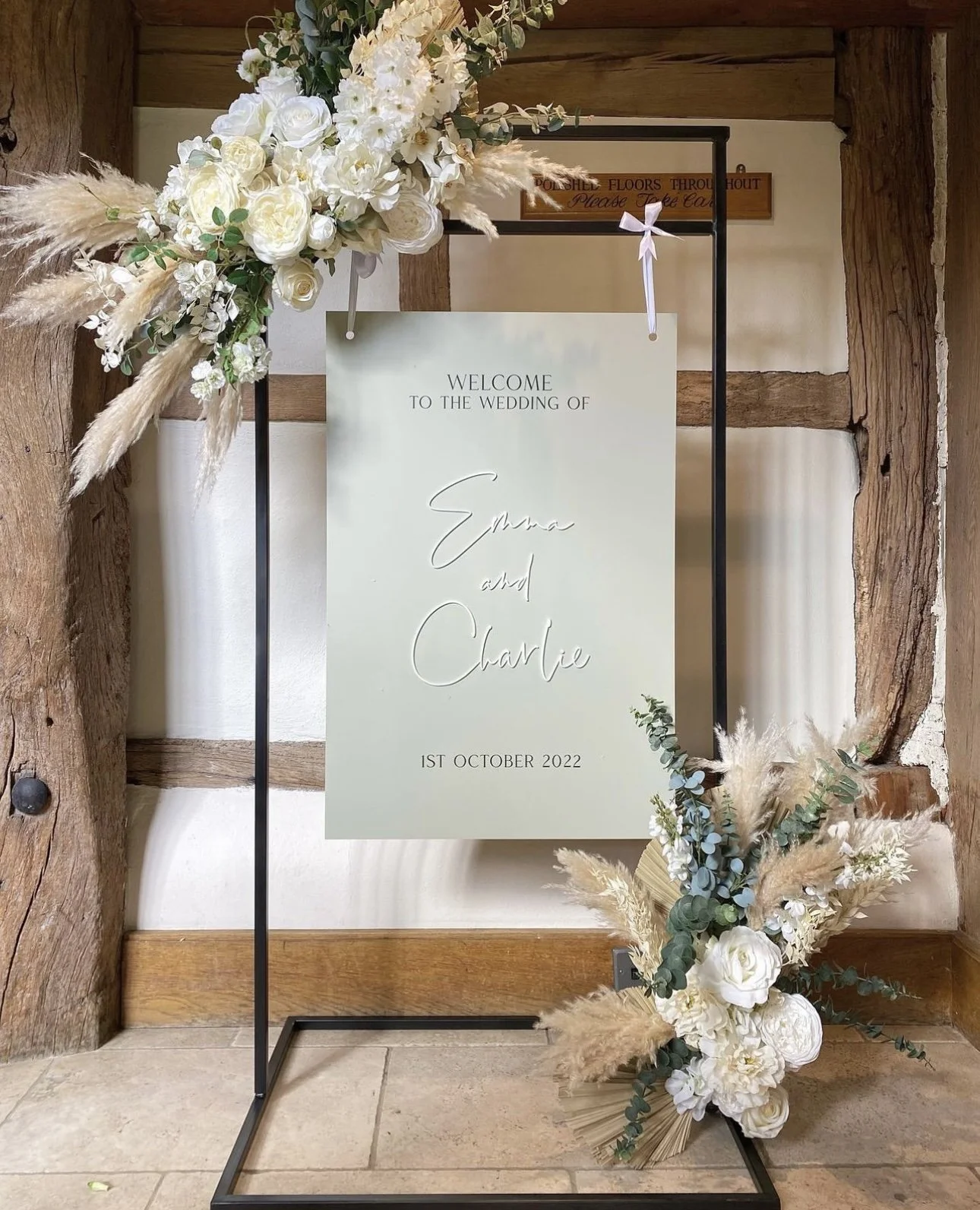 Wedding Welcome Sign - Rectangle — Rose Signage Co.