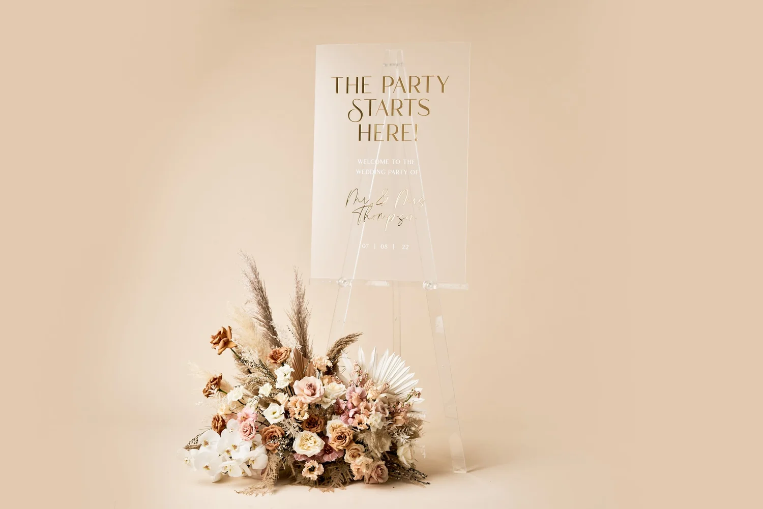 ' The + Surname ' Cake topper — Rose Signage Co.