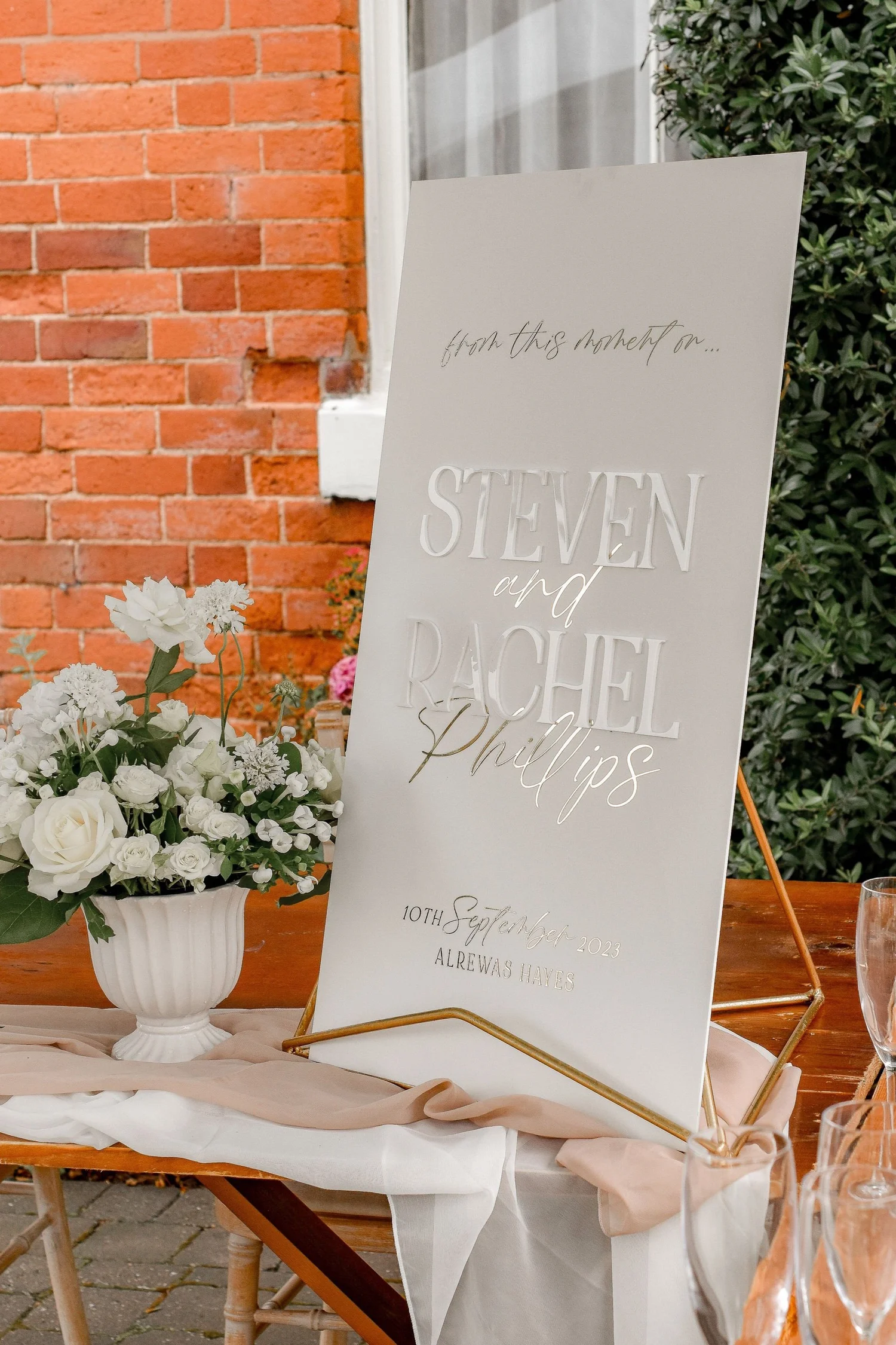 Acrylic Table Numbers — Rose Signage Co.
