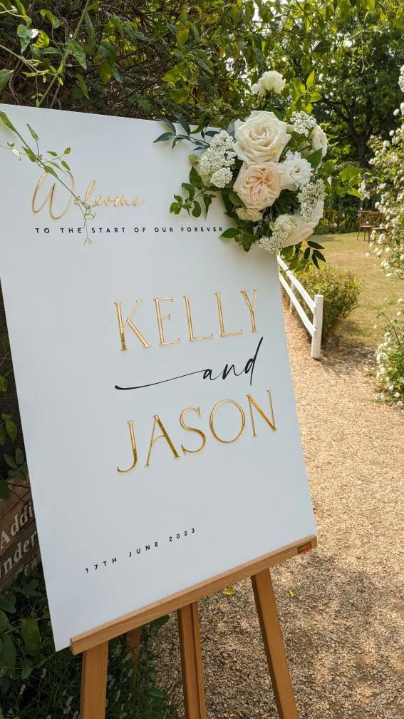 Wedding Welcome Sign - Rectangle — Rose Signage Co.