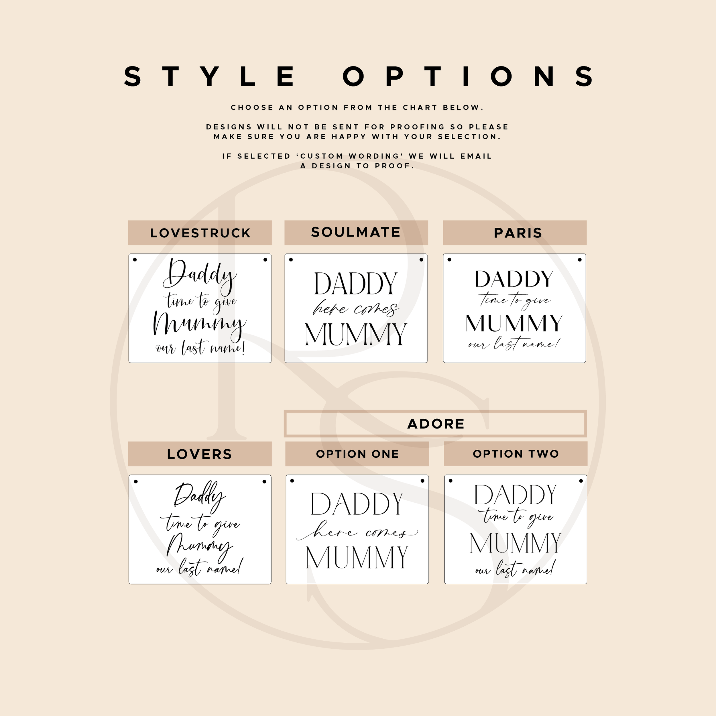 A5 Hang Signs — Rose Signage Co.