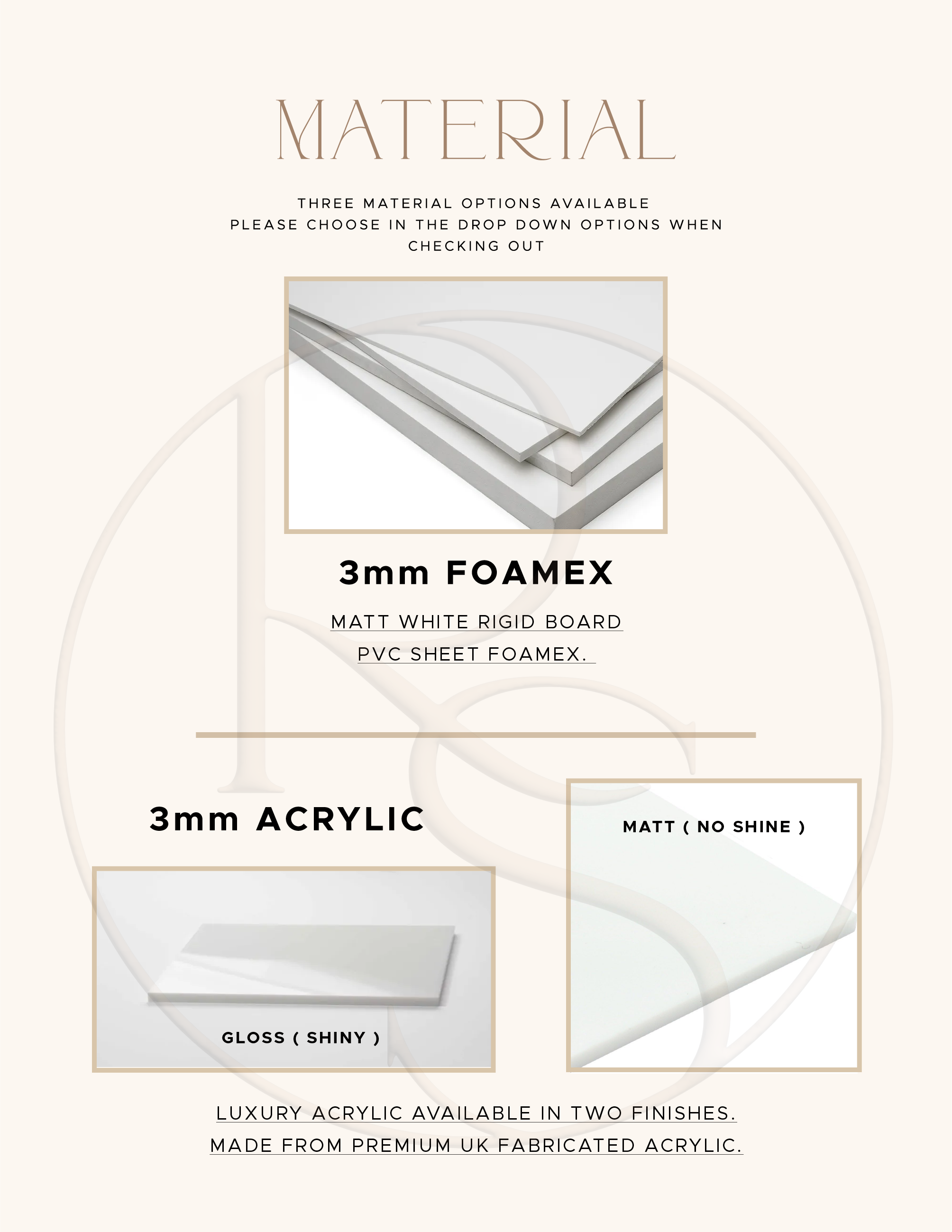 *NEW* Mini Table Numbers. Numerals Only. — Rose Signage Co.