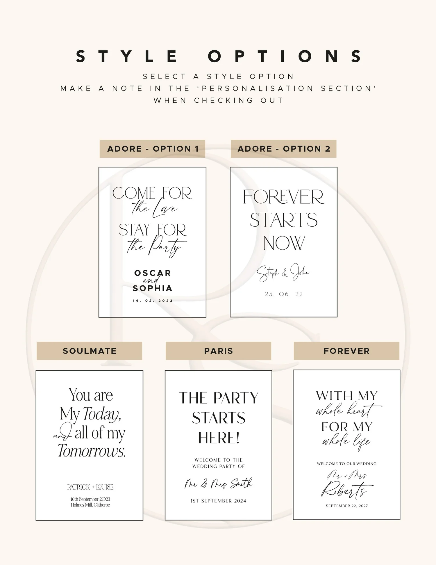 Welcome Signs — Shop | Shop Custom Wedding Signs Today — Rose Signage Co.