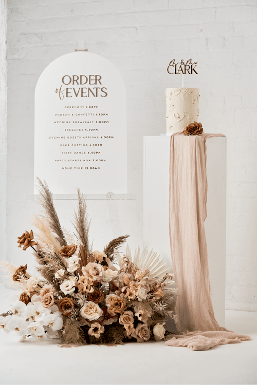 Rose Signage Co. | Luxury acrylic wedding signage